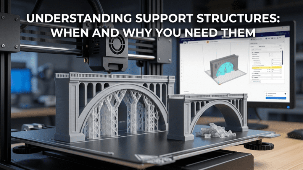 3D Print Support Structures Explained: When You Need Them & How They Work
