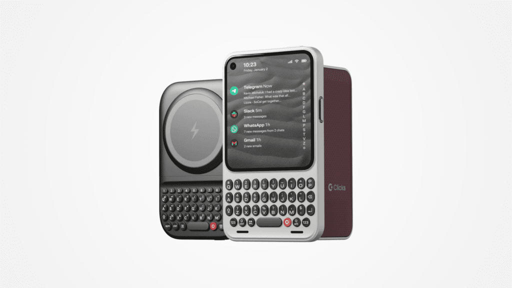 Clicks Debuts Retro-Style Communicator Smartphone With Keyboard at CES 2026