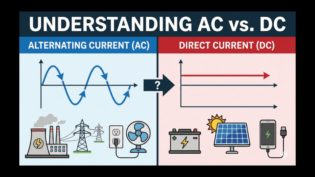 AC vs DC Electricity: Complete Guide to Alternating and Direct Current