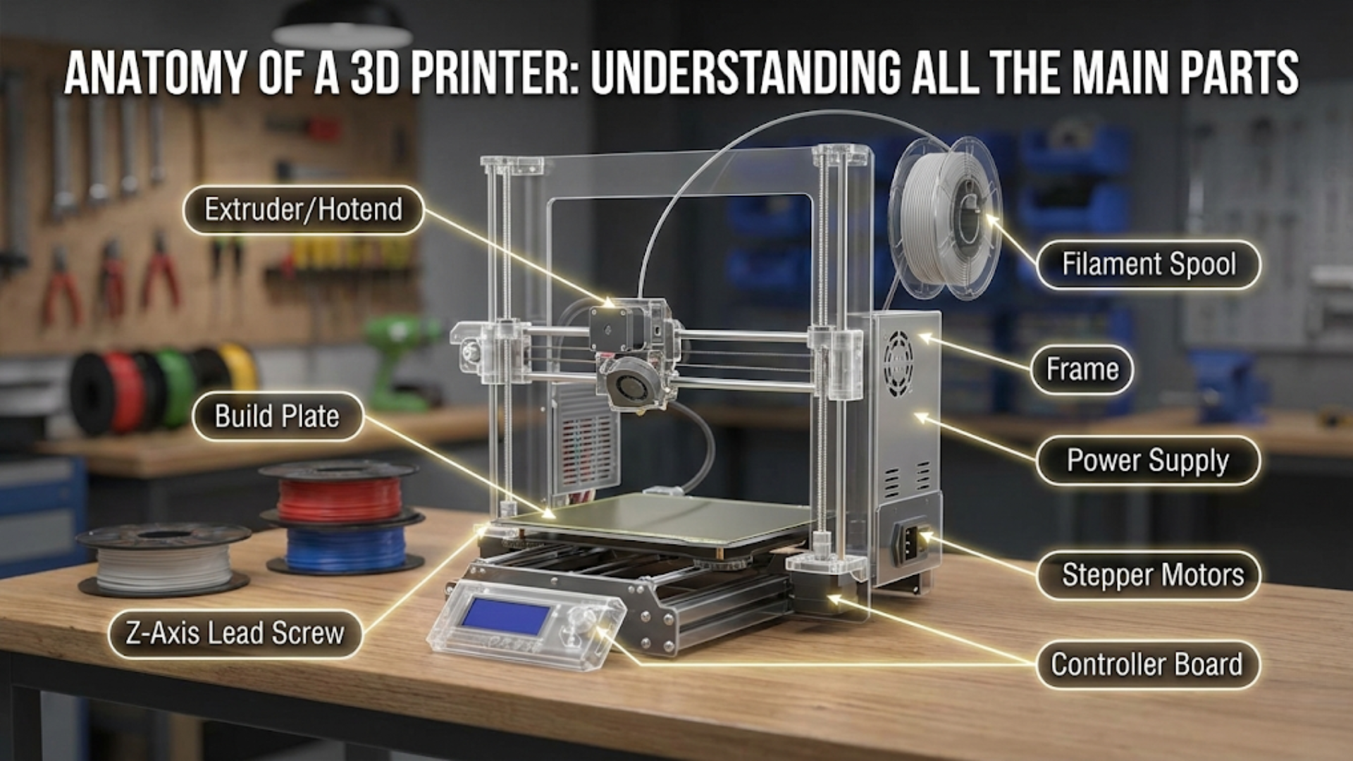 Anatomy of a 3D Printer: Complete Guide to Main Parts and Components