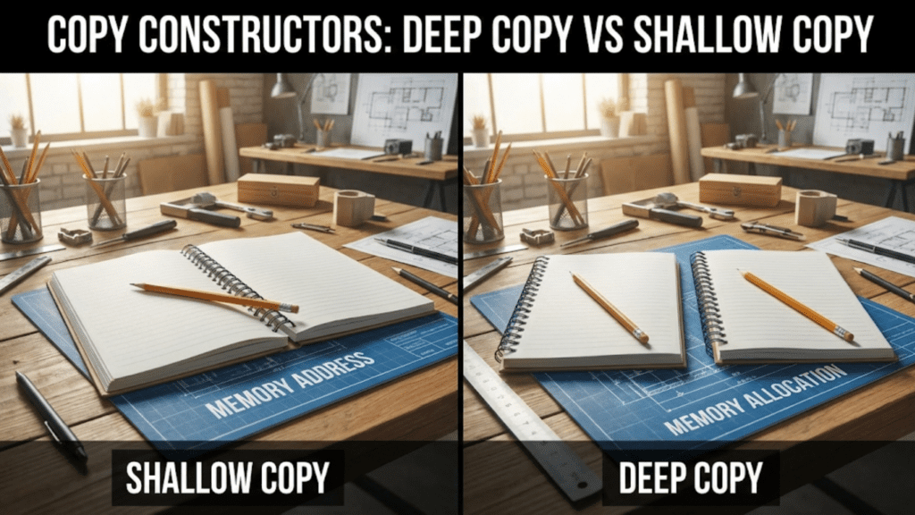 Copy Constructors in C++: Master Deep Copy vs Shallow Copy