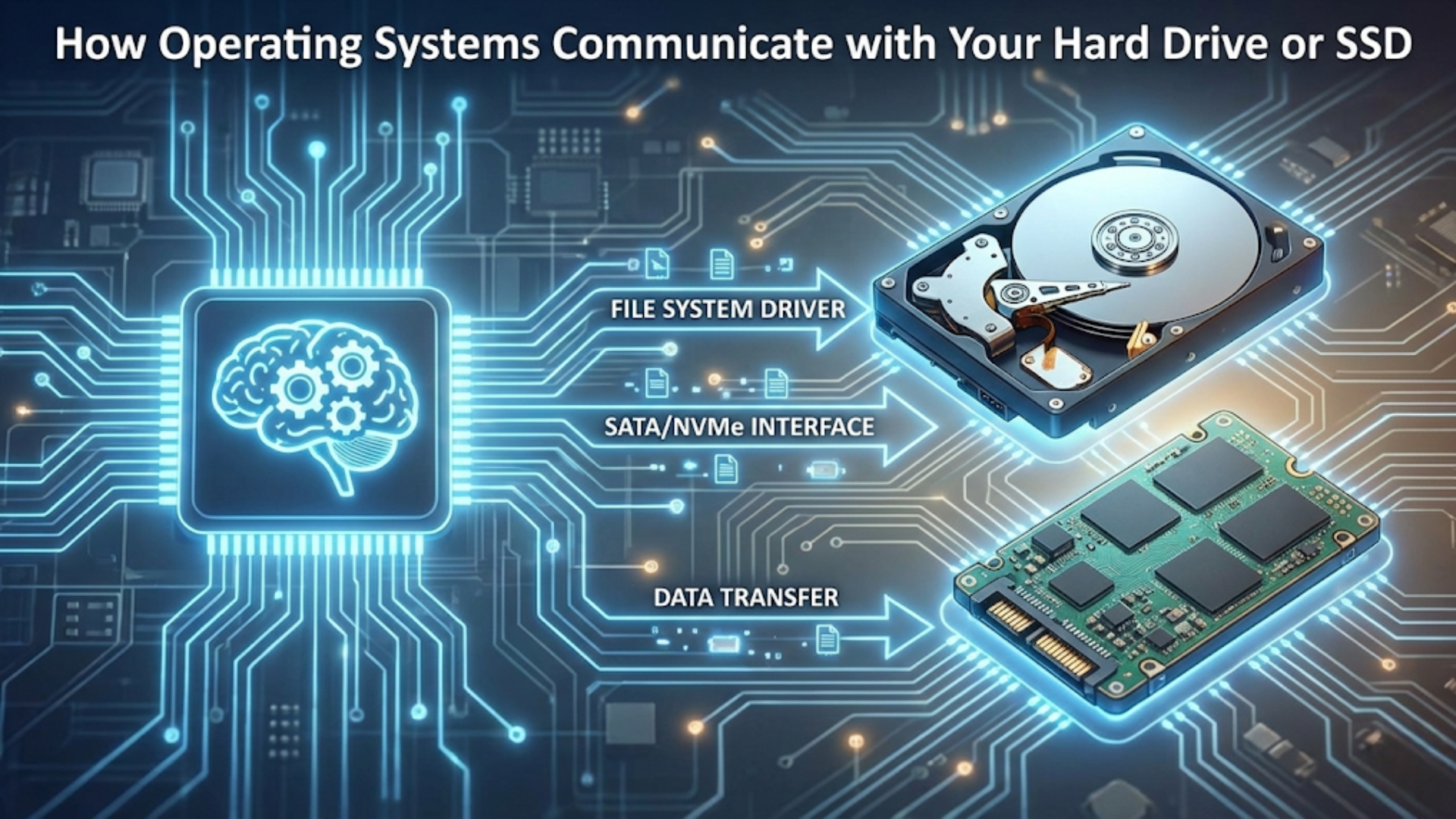 How Operating Systems Communicate with Hard Drives & SSDs Explained