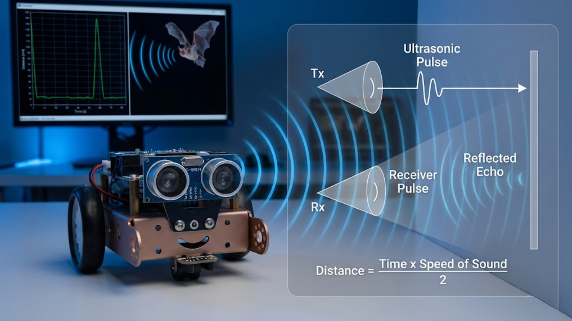 How Ultrasonic Sensors Work: Robot Echolocation Explained