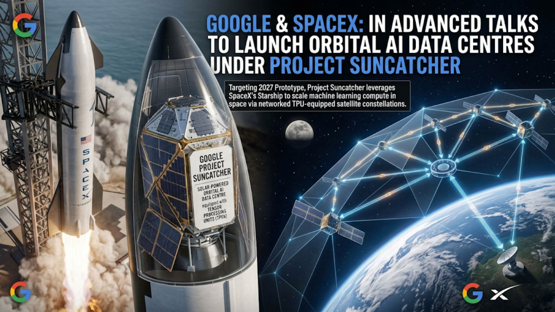 Google and SpaceX Explore Orbital AI Data Centres as Project Suncatcher ...